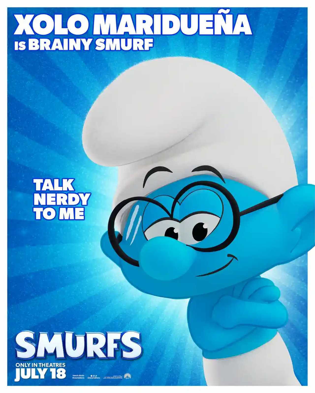 Smurfs - Xolo Maridueña Character Poster | Moviefone