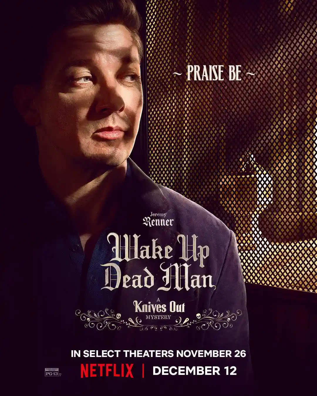 Wake Up Dead Man: A Knives Out Mystery - Jeremy Renner Character Poster ...