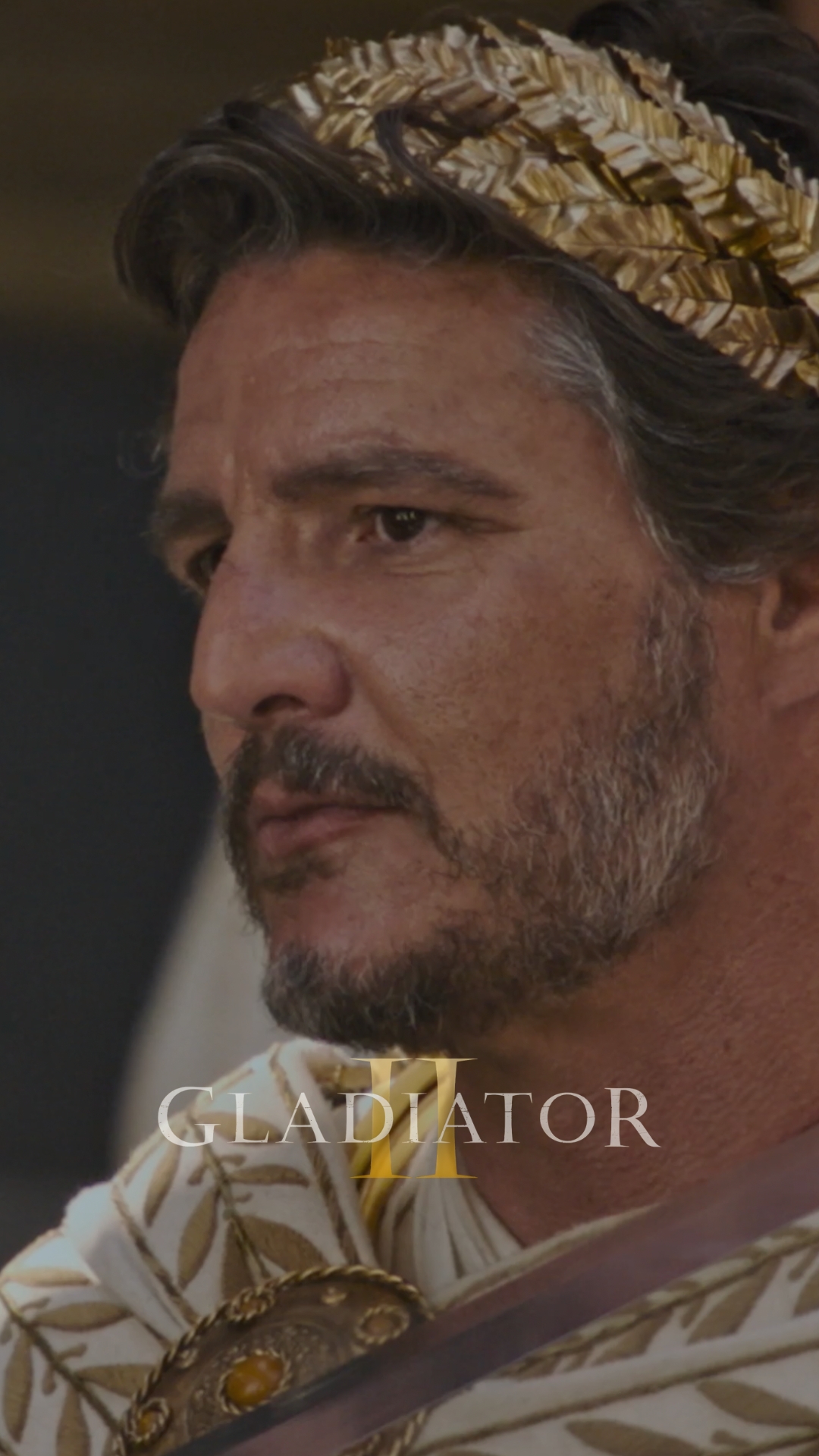 A short video of Pedro Pascal as General Acacius in Gladiator II ...