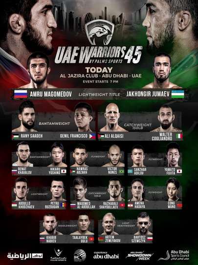 UAE Warriors 45: Magomedov vs. Jumaev (2023) Cast and Crew | Moviefone