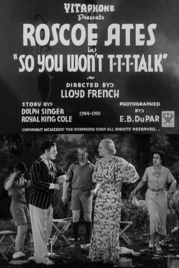 Where to Watch So You Won't T-T-T-Talk (1934) | Moviefone