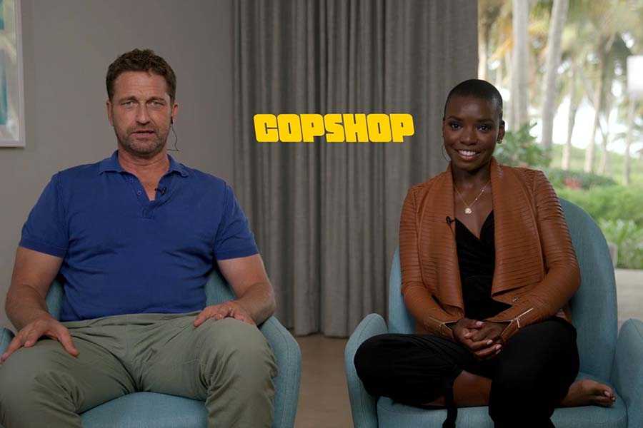 Gerard Butler, Alexis Louder talk 'Copshop' | Moviefone